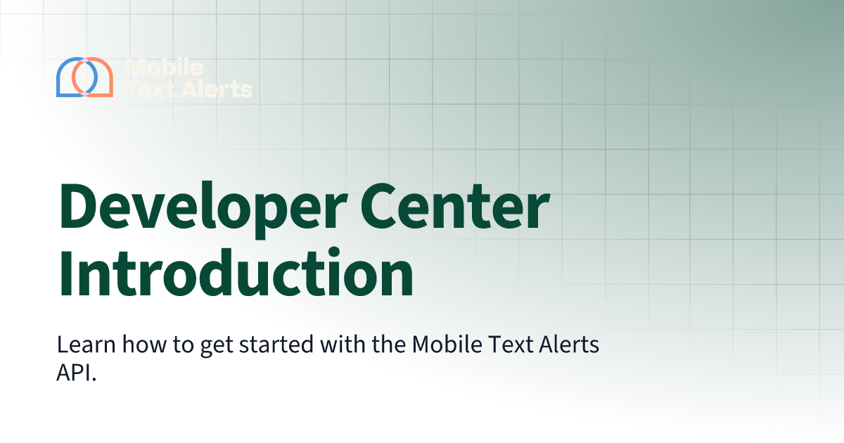 Developer Center Introduction | Developer Center
